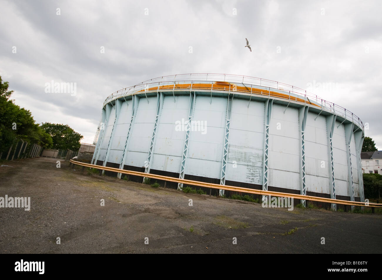 Empty gasometer gas storage tank hi-res stock photography and images ...