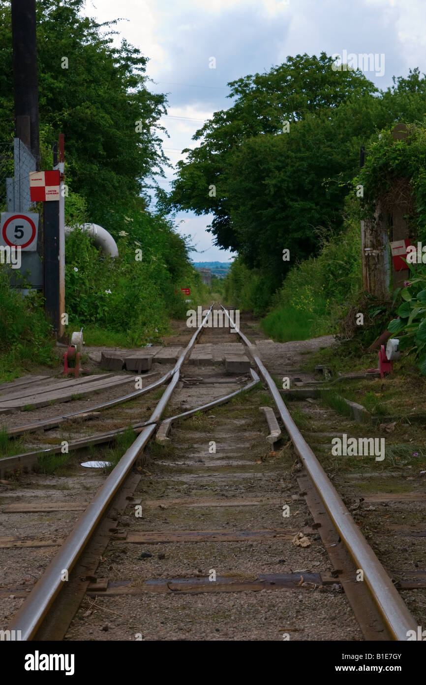 The railway line, portrait photograph Stock Photo - Alamy