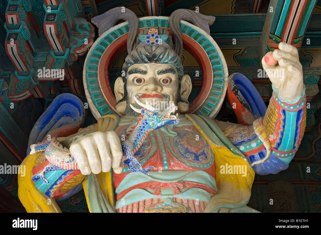 Giant Warden by the gates of Bulguksa Temple, Gyeongju, South Korea ...