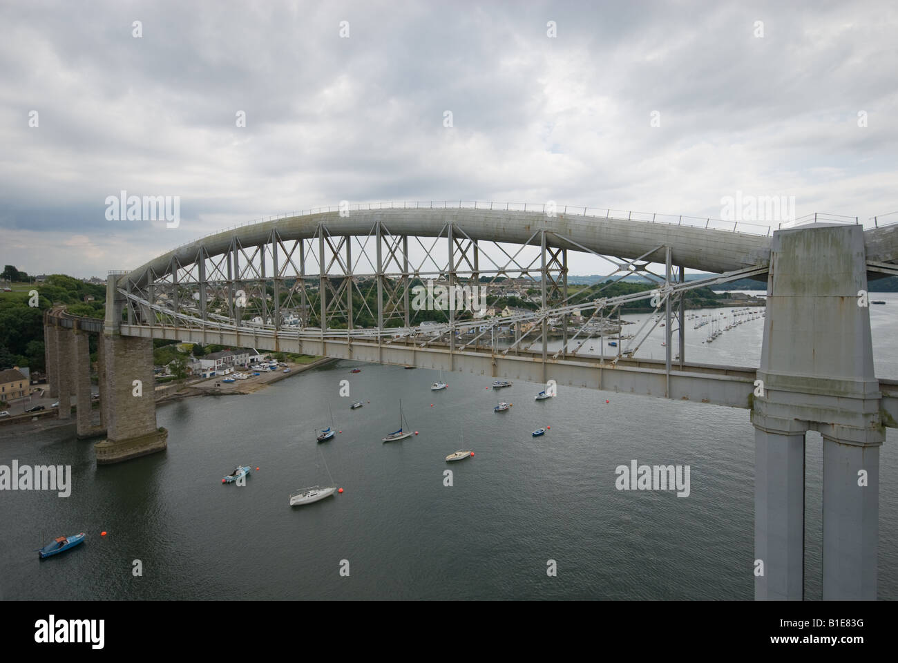 The Tamar Crossings at Saltash Stock Photo - Alamy