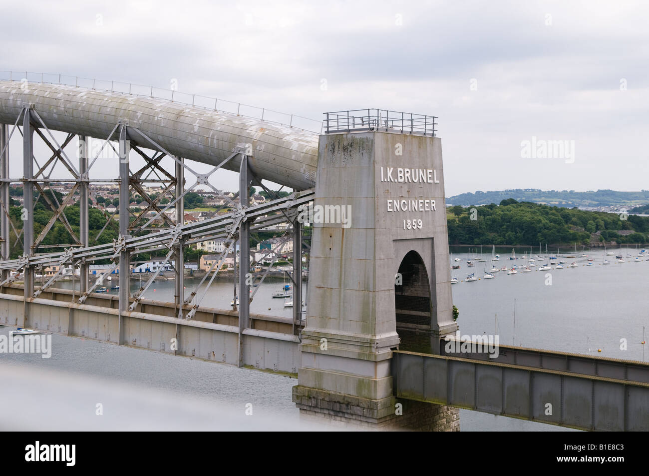 The Tamar Crossings at Saltash Stock Photo - Alamy