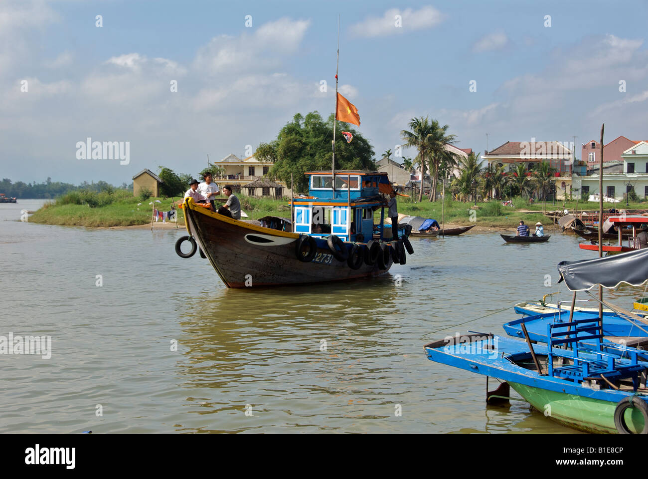 Thu Bon River Hoi An Vietnam Stock Photo - Alamy