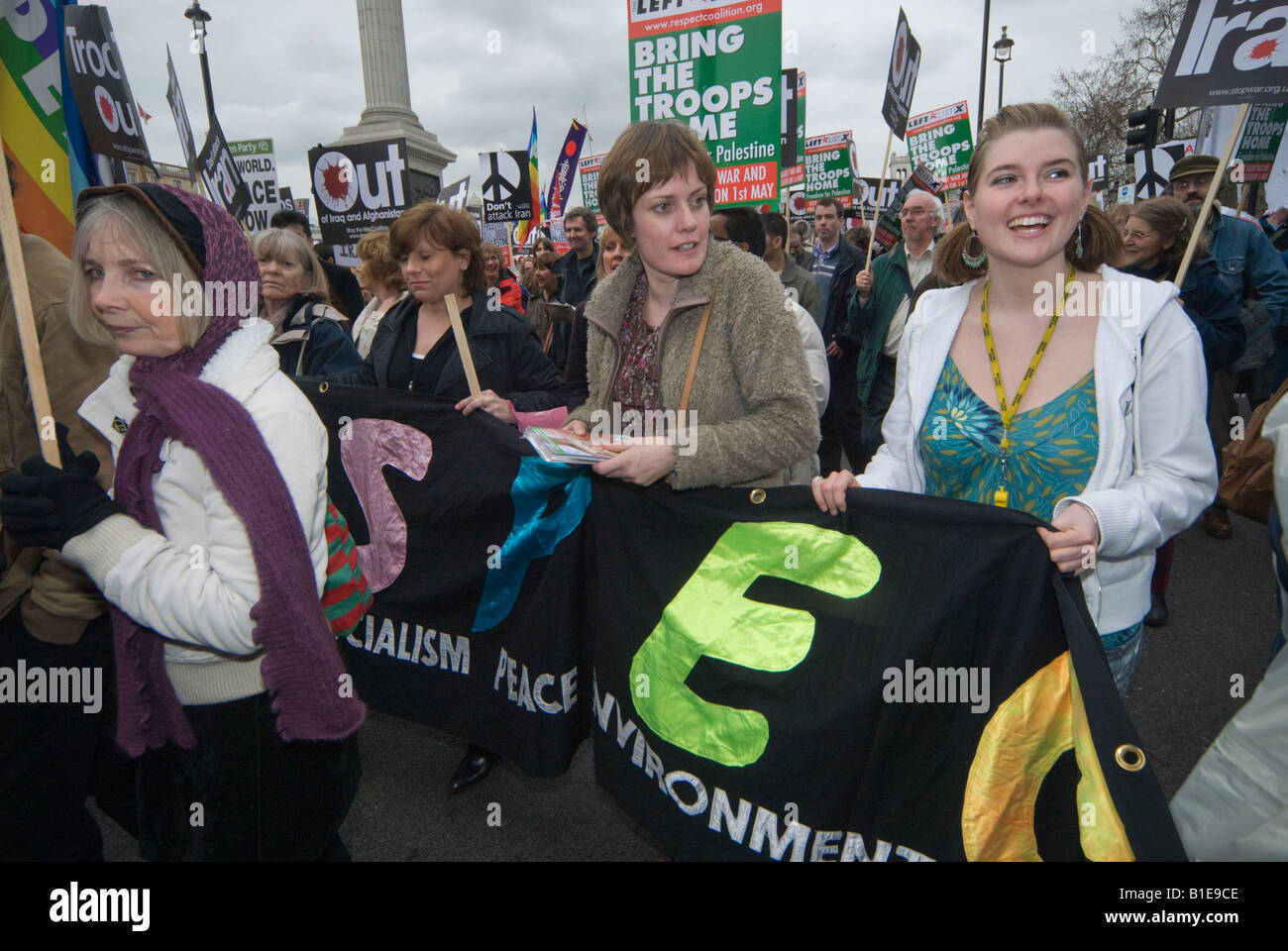 London cnd banner hi-res stock photography and images - Alamy