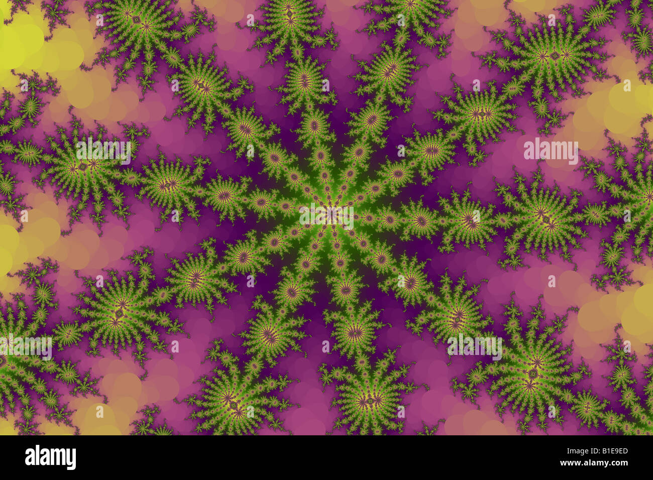 10 pointed fractal star Stock Photo - Alamy