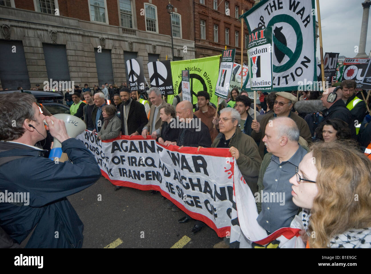 The front of the march as it left Trafalgar Square and went down ...