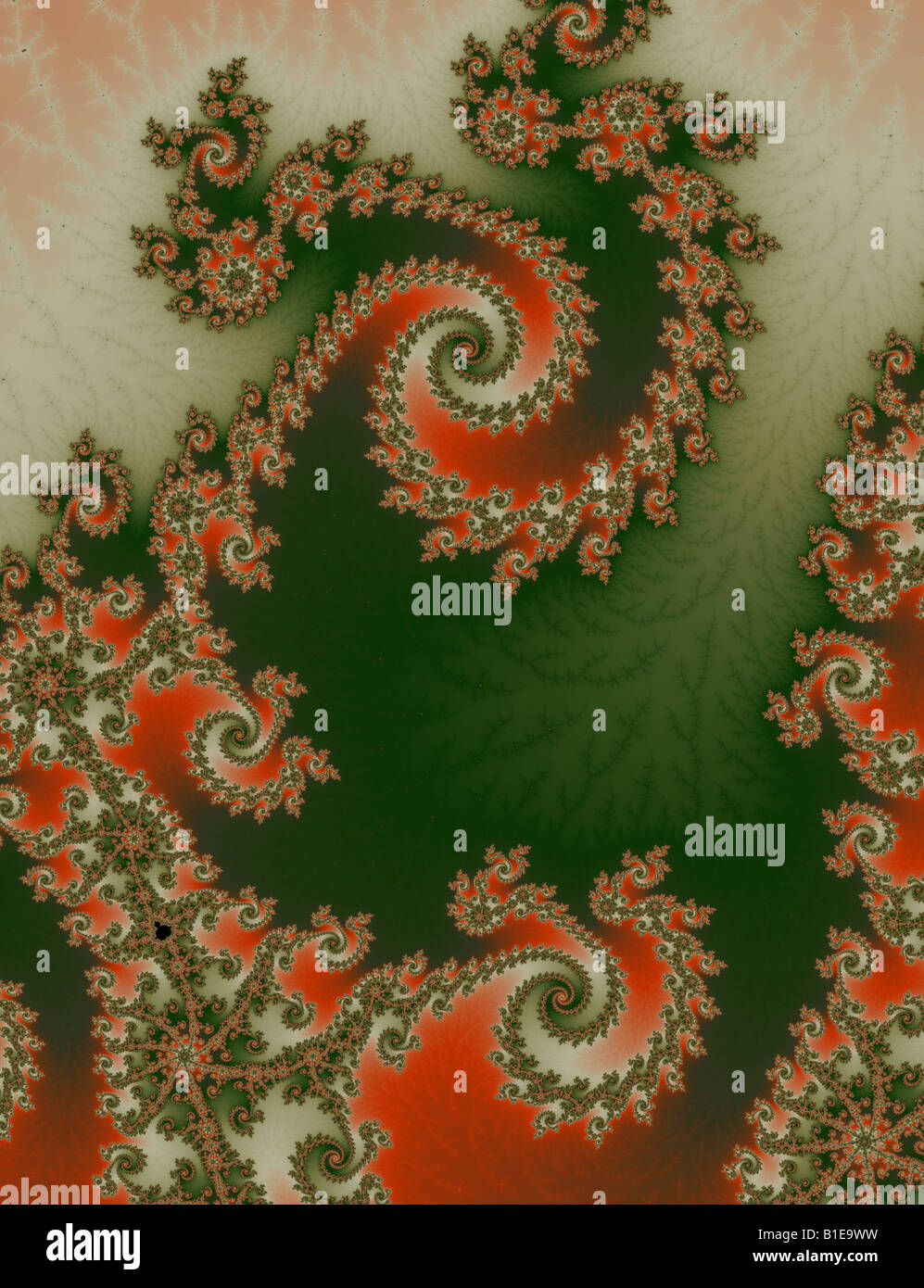 Two inter-locking fractal spirals Stock Photo - Alamy