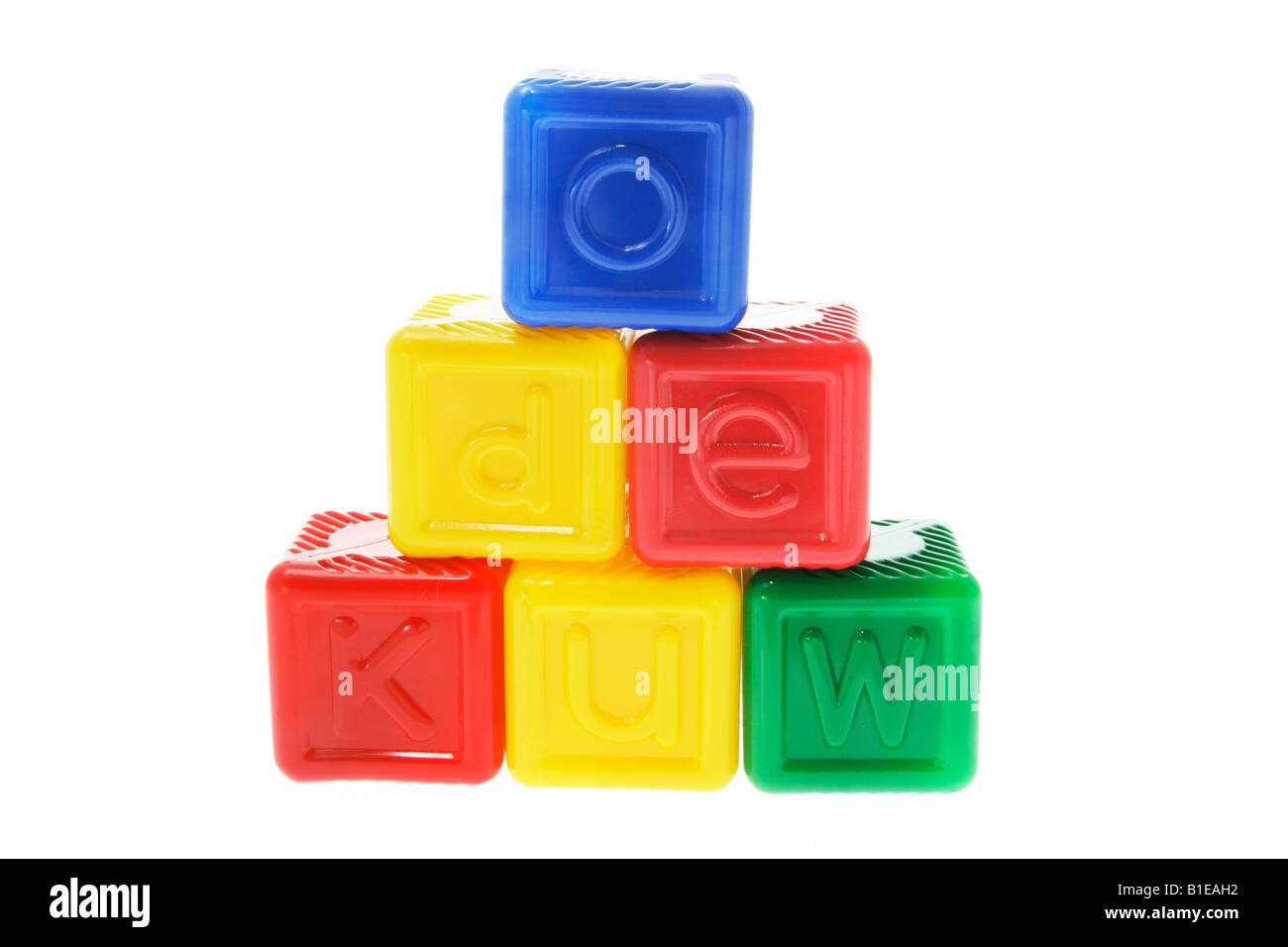 Stack of Plastic Alphabet Cubes Stock Photo - Alamy