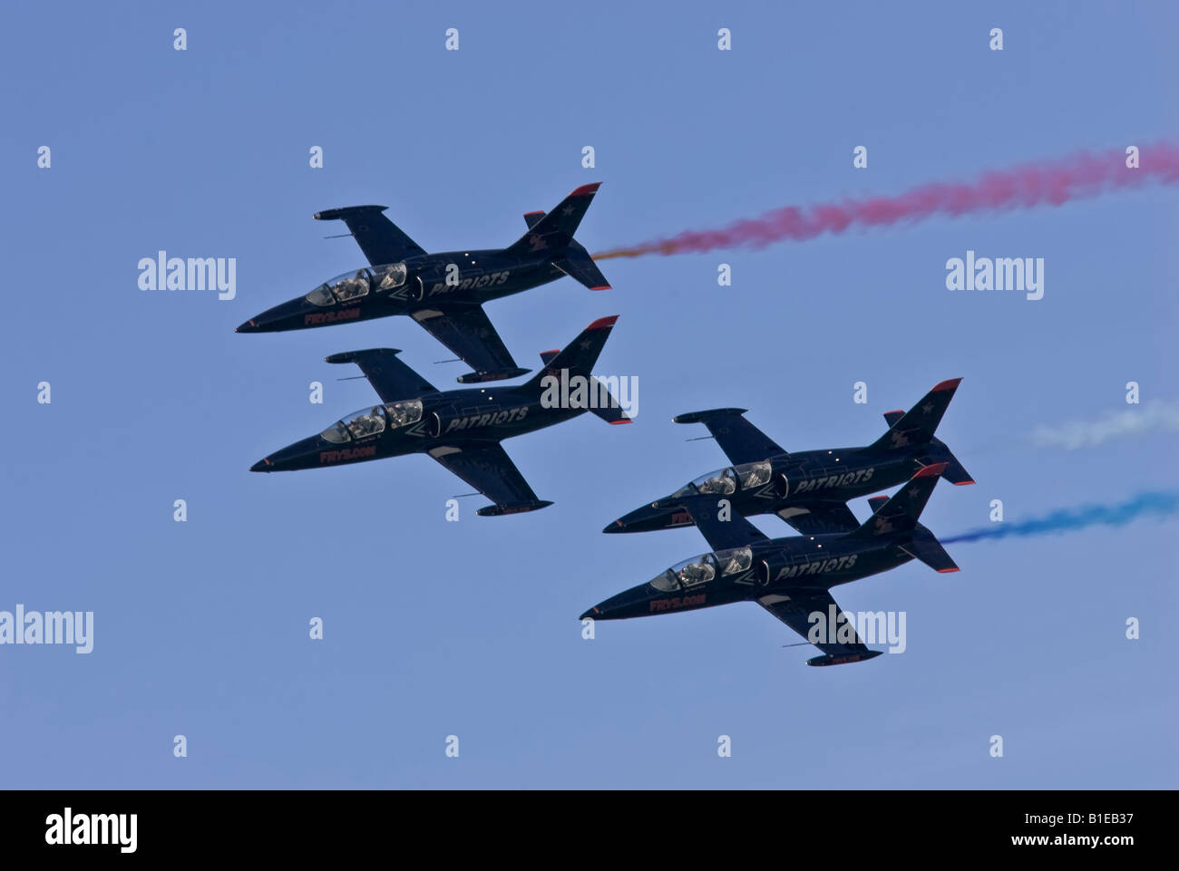 Patriots Aerobatic Team flying in formation Stock Photo - Alamy