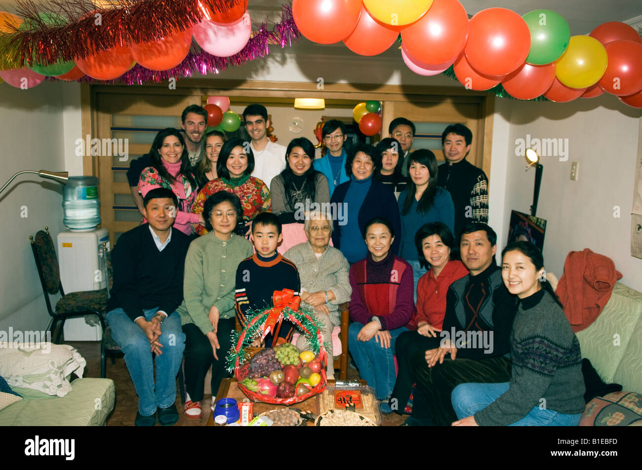 China Beijing Chinese New Year Spring Festival family dinner ...