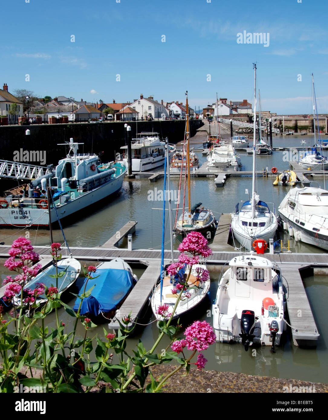 WATCHET HARBOUR. SOMERSET. ENGLAND. UK Stock Photo - Alamy