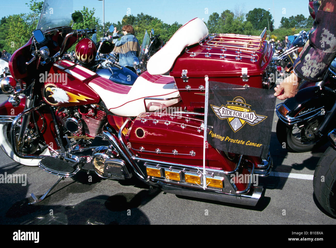 Motorcycle canadian flag hi-res stock photography and images - Alamy