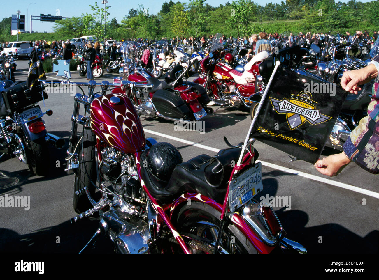 Canadian flag motorcycle hi-res stock photography and images - Alamy