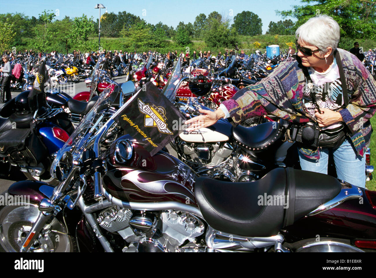 Canadian flag motorcycle hi-res stock photography and images - Alamy