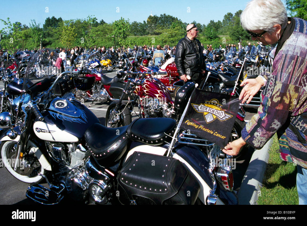 Canadian flag motorcycle hi-res stock photography and images - Alamy