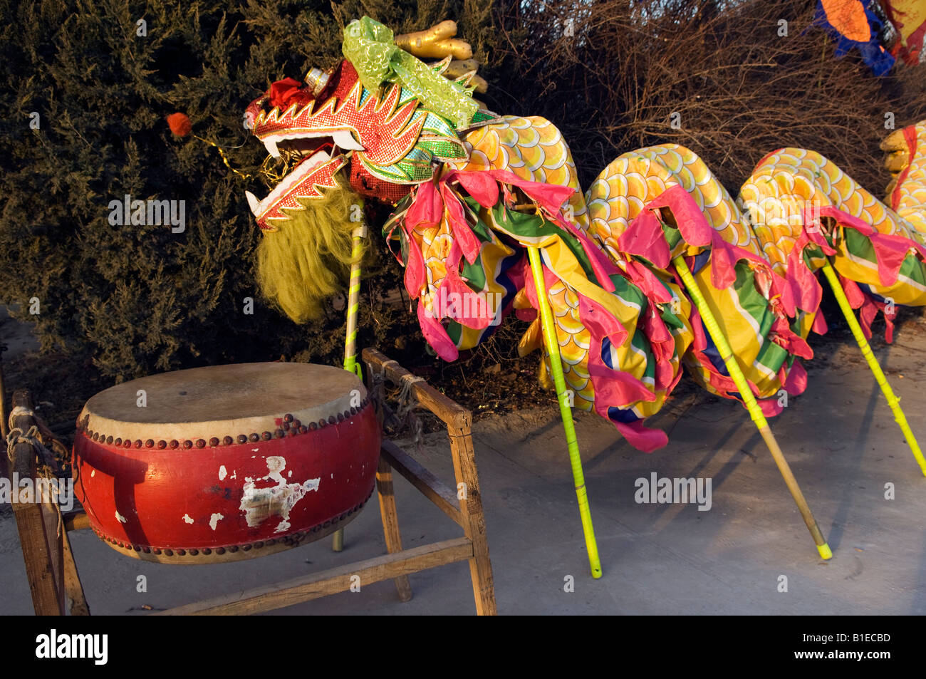 Chinese New Year festival dragon prop china Stock Photo - Alamy
