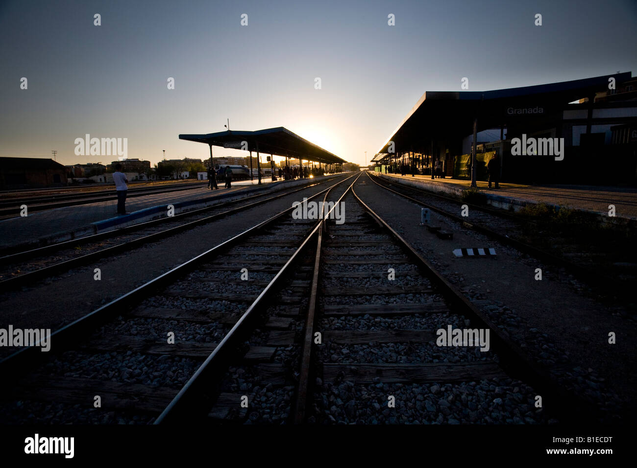 Railway station, Granada, Spain Stock Photo - Alamy