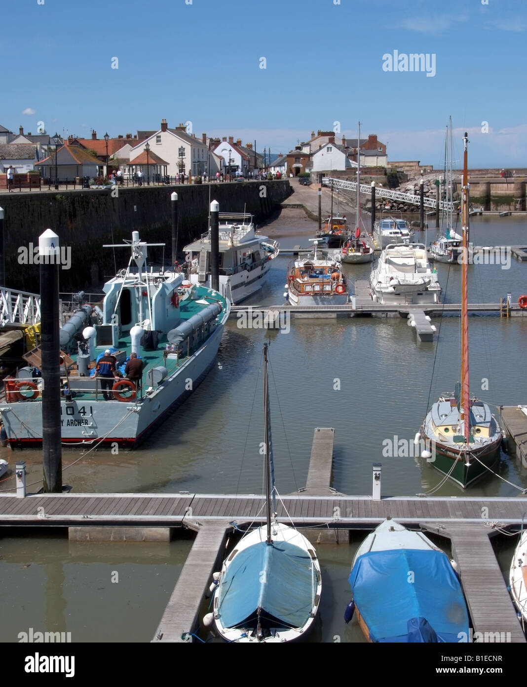 WATCHET HARBOUR. SOMERSET. ENGLAND. UK Stock Photo - Alamy