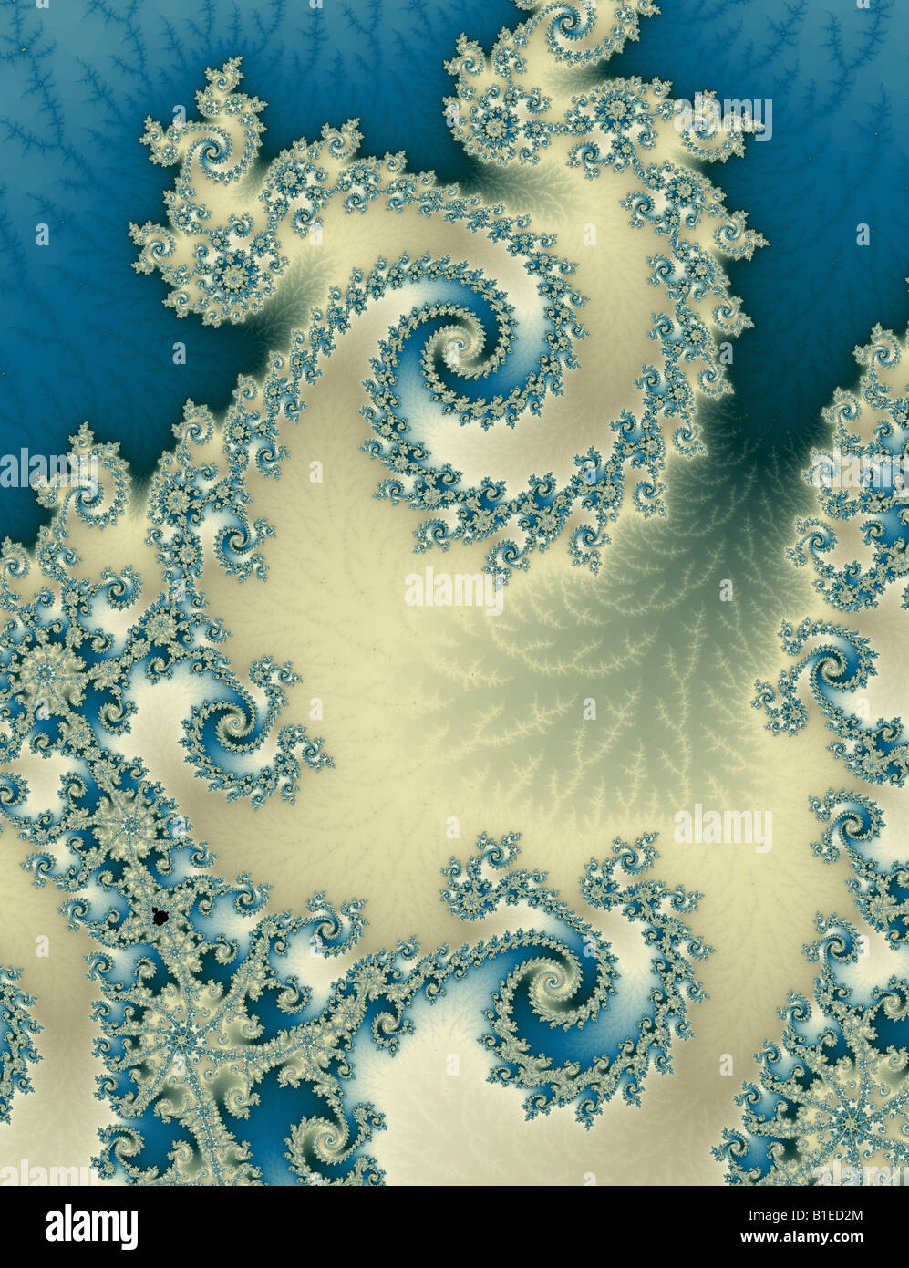 Two inter-locking fractal spirals Stock Photo - Alamy