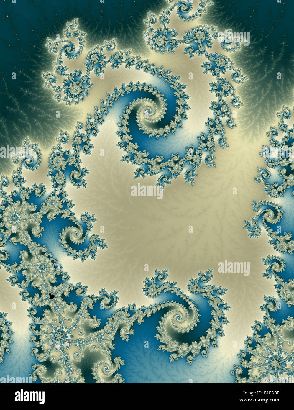 Two inter-locking fractal spirals Stock Photo - Alamy