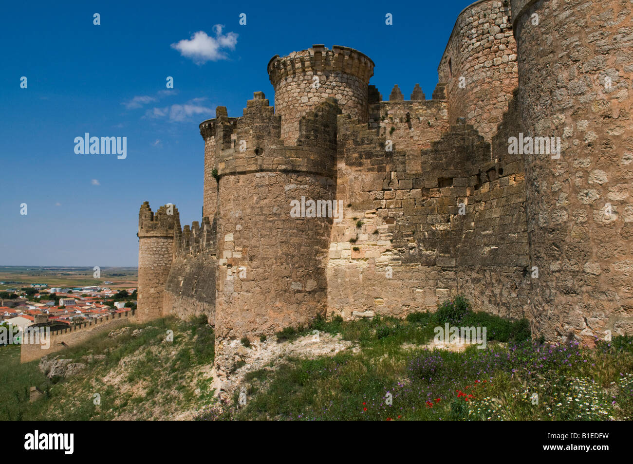 Belmonte Castle, Spain Stock Photo - Alamy