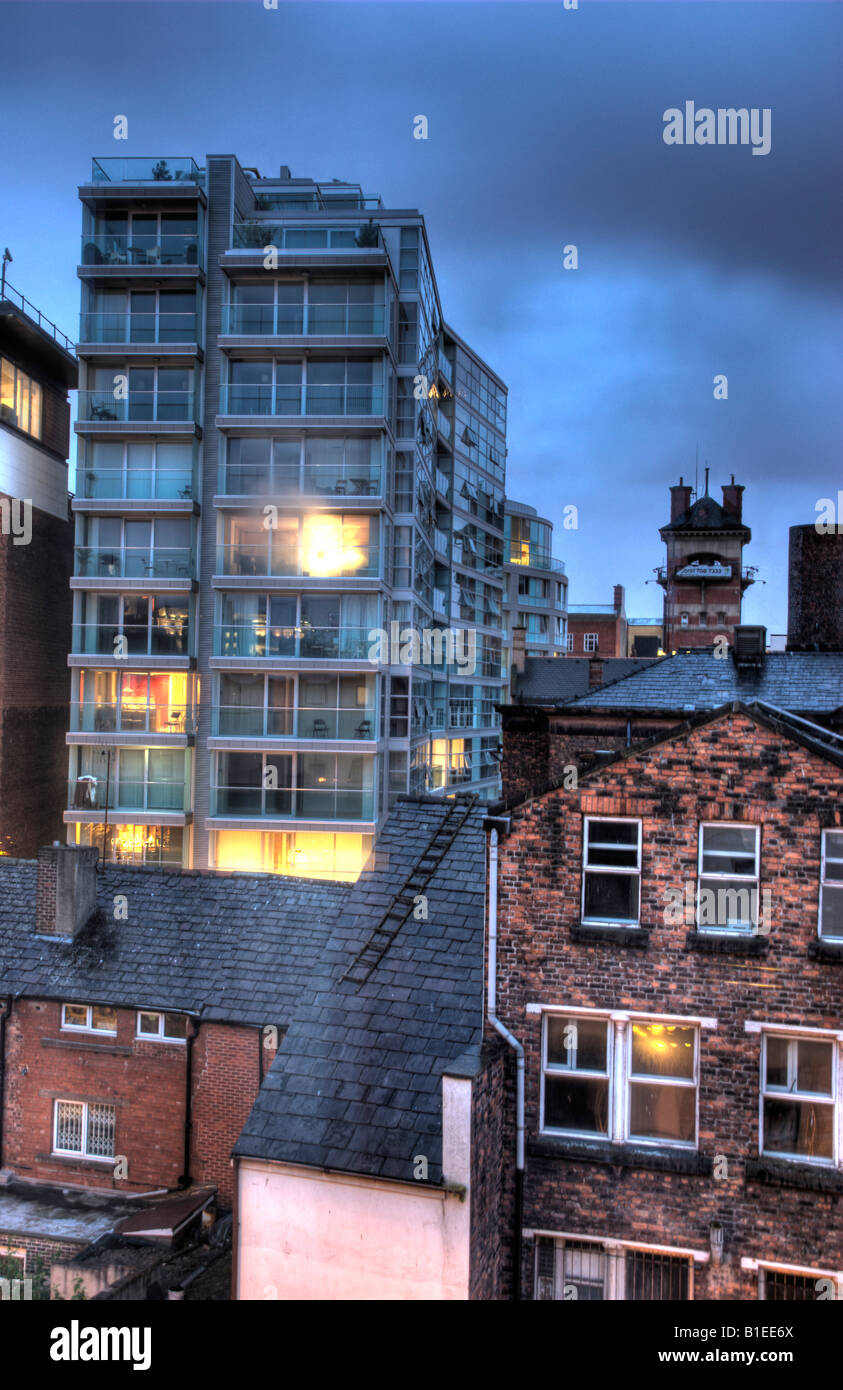 New apartment block in old part of Liverpool Stock Photo - Alamy