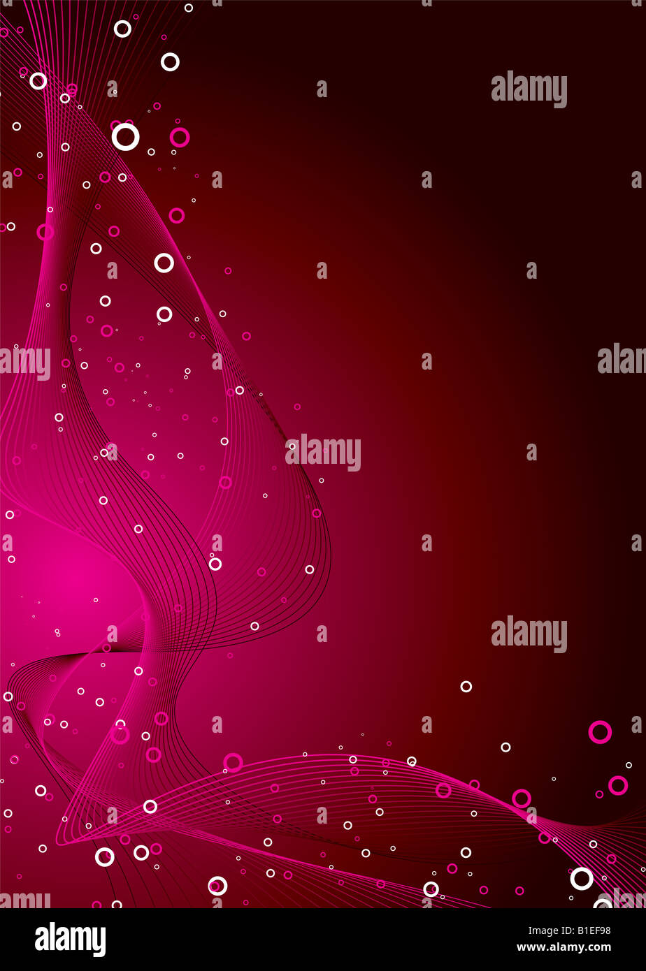 Abstract wave background in magenta and black with a glow Stock Photo ...