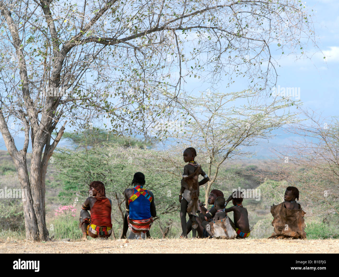 Group hamer women children hi-res stock photography and images - Alamy