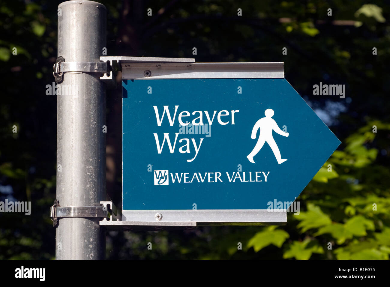 Weaver Way Sign, Cheshire Stock Photo - Alamy
