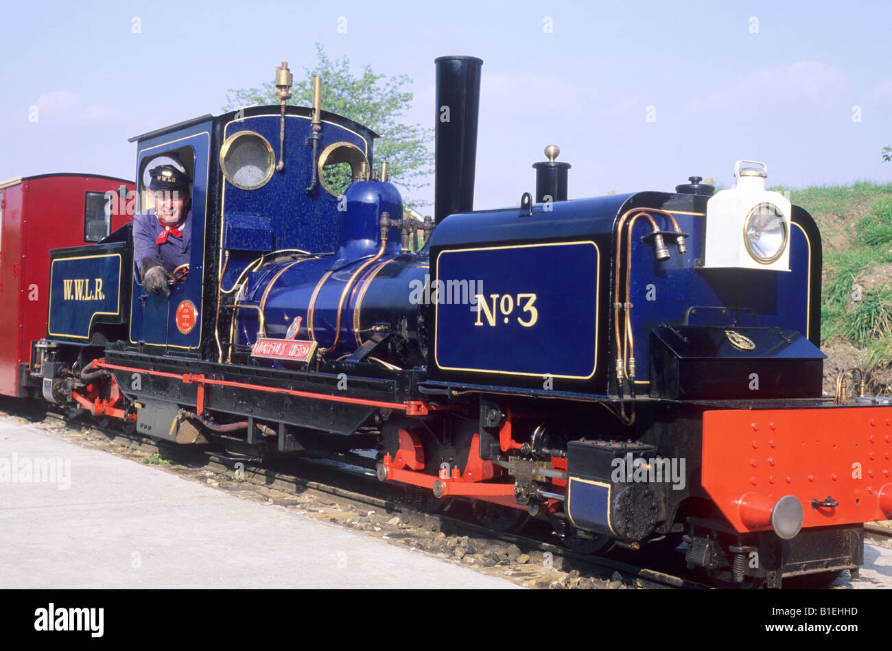 Wells to Walsingham Light Railway Norfolk steam train driver engine ...