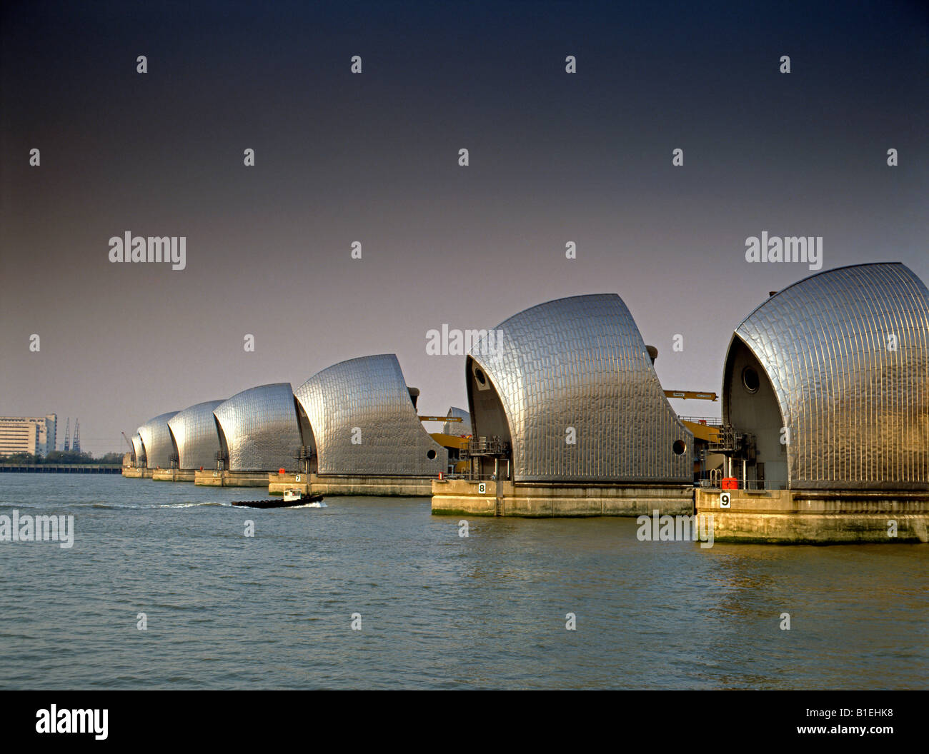 The Thames flood barrier Stock Photo - Alamy