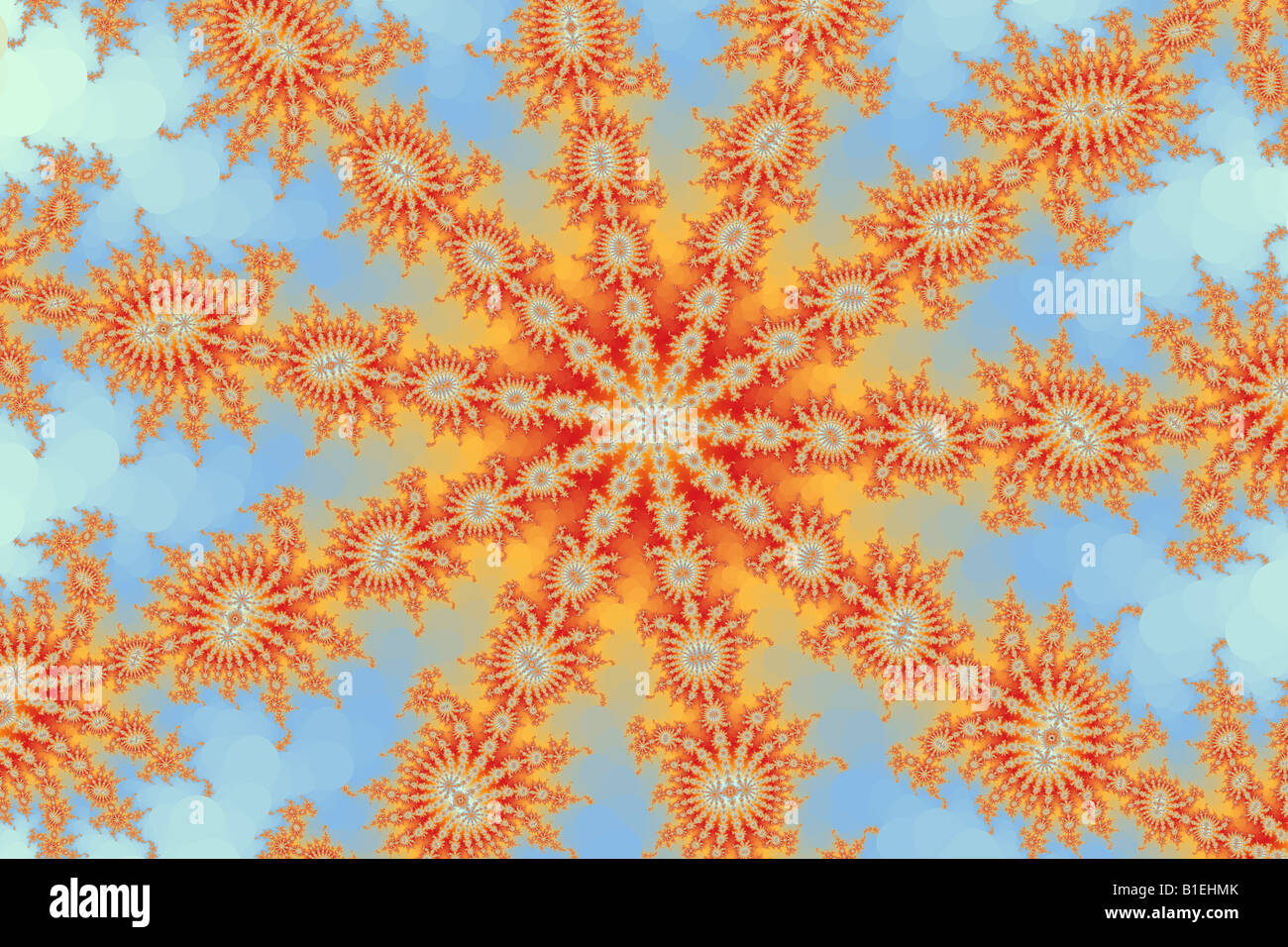 10 pointed fractal star Stock Photo - Alamy