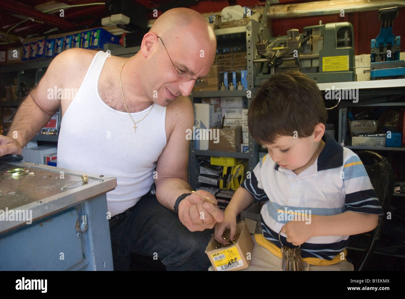 Man old and room young man keys hi-res stock photography and images - Alamy