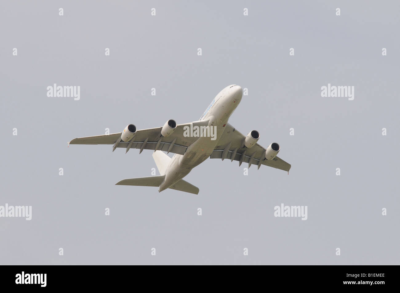 Airbus A380 in flight Stock Photo - Alamy