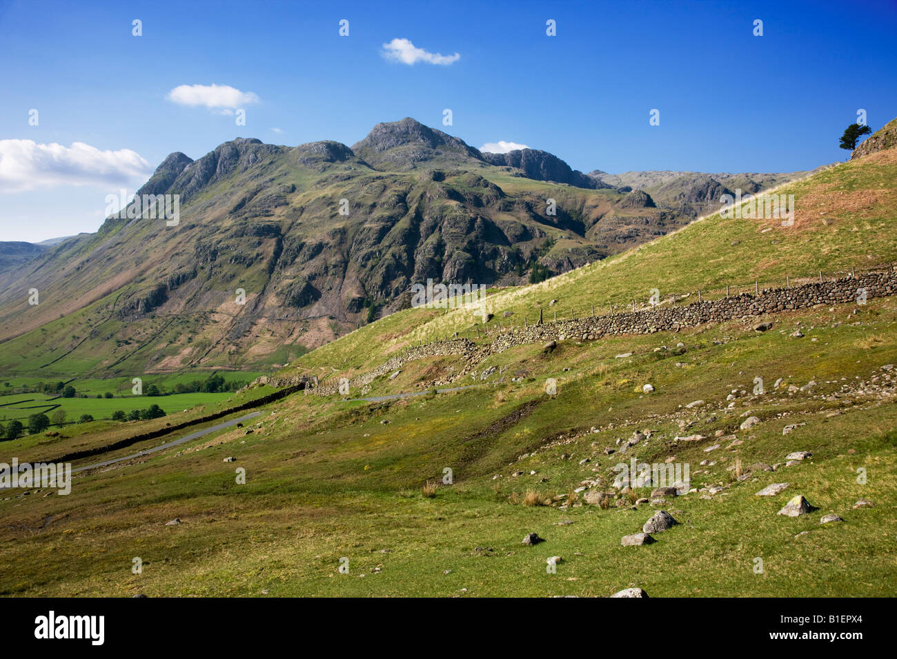 The 'Langdale Pikes' 'Harrison Stickle' And 'Pike Of Stickle' As Seen ...