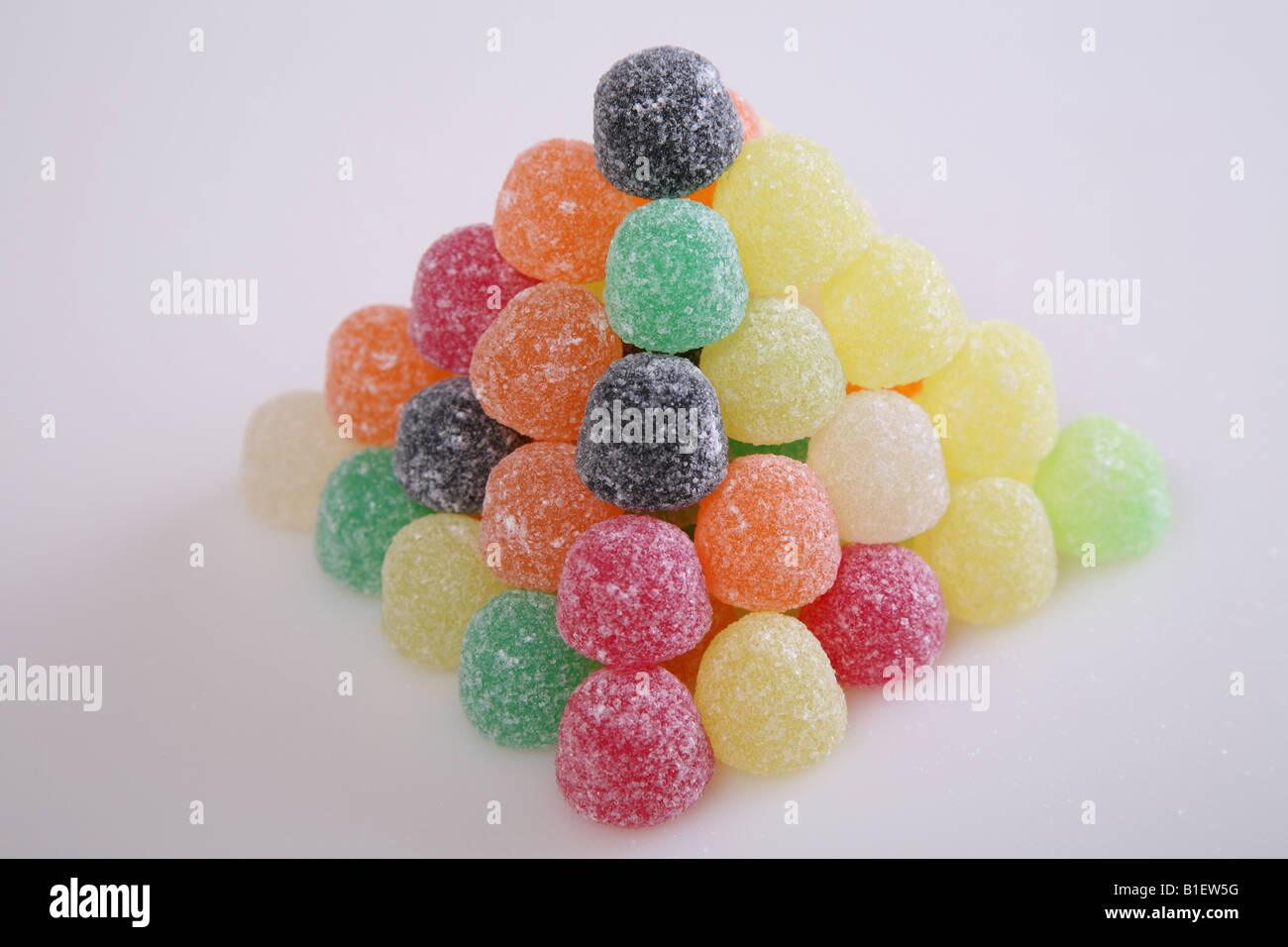 Pyramid of American hard Gums Stock Photo - Alamy