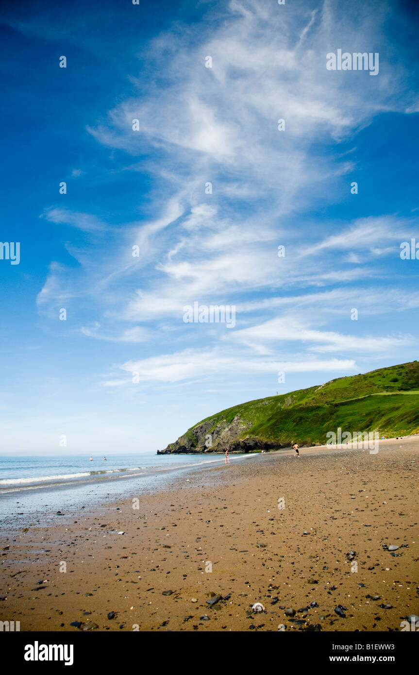 Penbryn Beach a National Trust property on the Cardigan Bay coast west ...