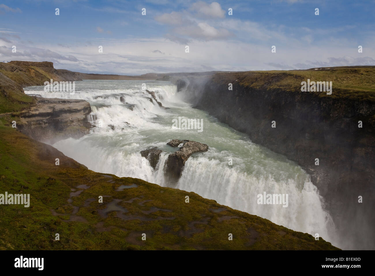 Iceland gullfoss waterfall island hi-res stock photography and images ...