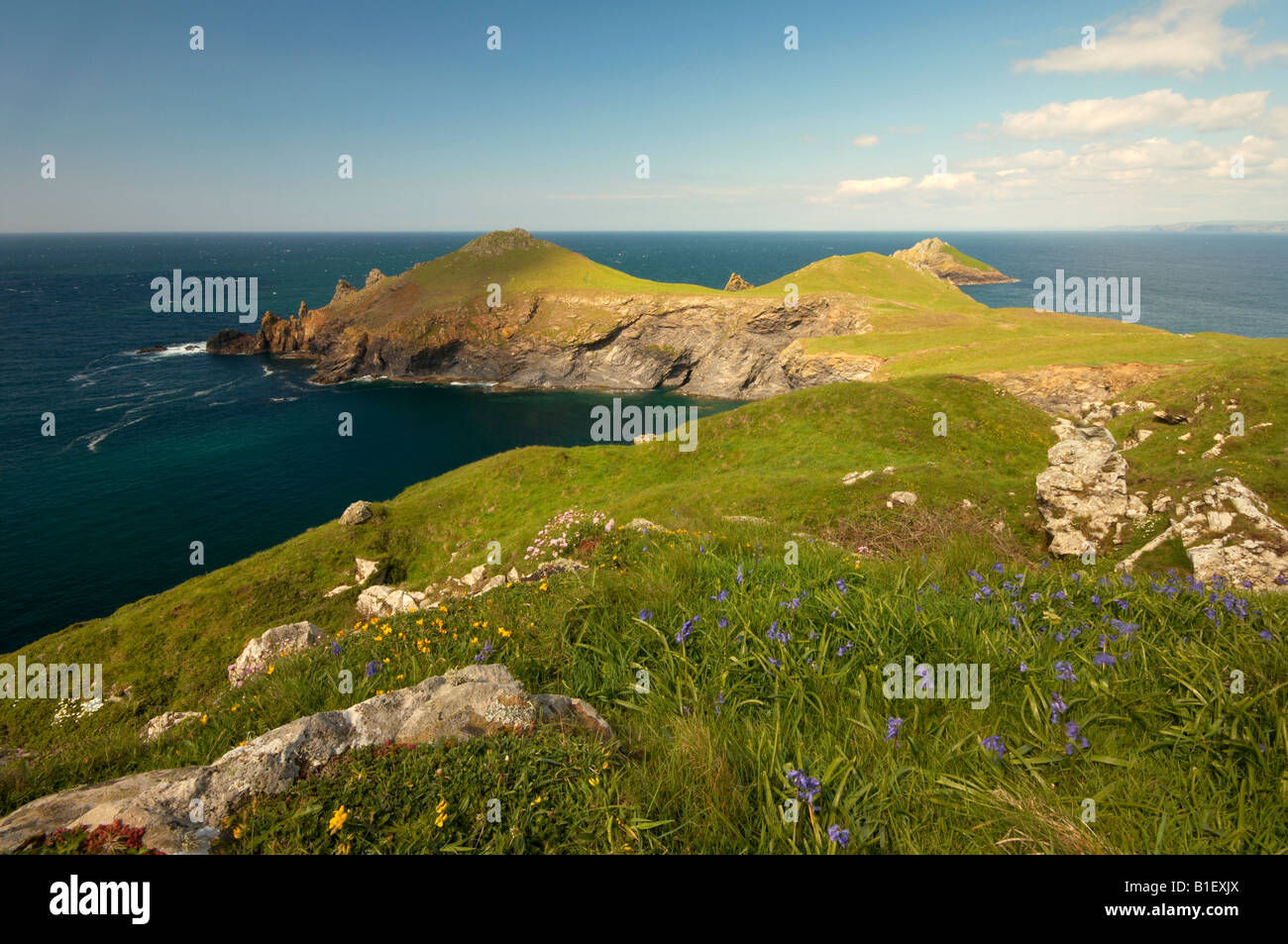 Rumps Peninsula Pentire Point Cornwall UK Stock Photo - Alamy