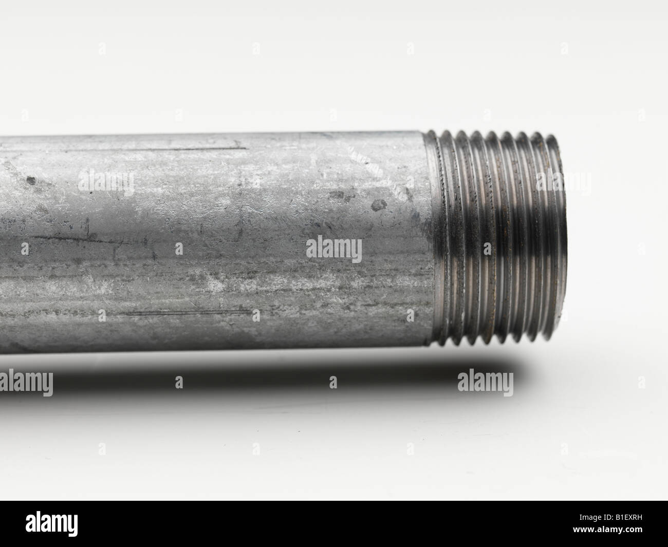 pipe tube metal iron steel rey thread to screw Stock Photo - Alamy