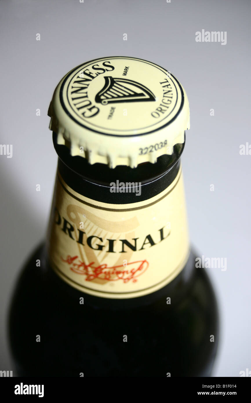 A bottle neck of guinness Stock Photo - Alamy