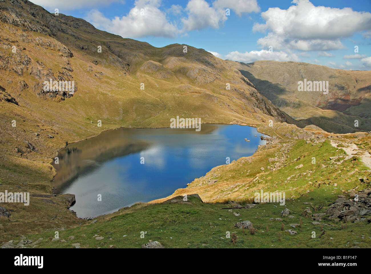 Low Water on The Old Man of Coniston Stock Photo - Alamy