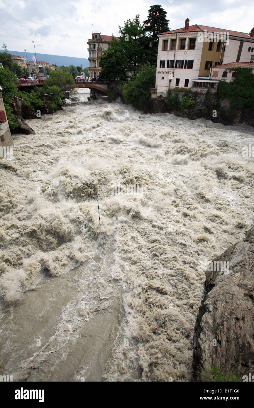 Italy, Piedmont, Turin, Ivrea, Dora Baltea flood Stock Photo - Alamy
