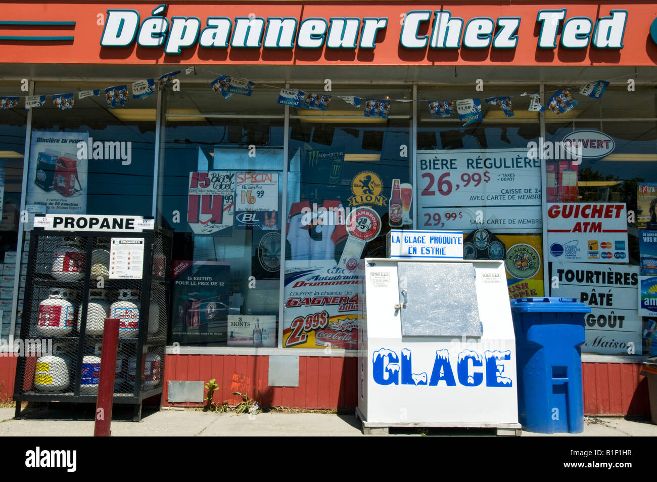 Convenience store Eastern Townships Magog Quebec Stock Photo - Alamy