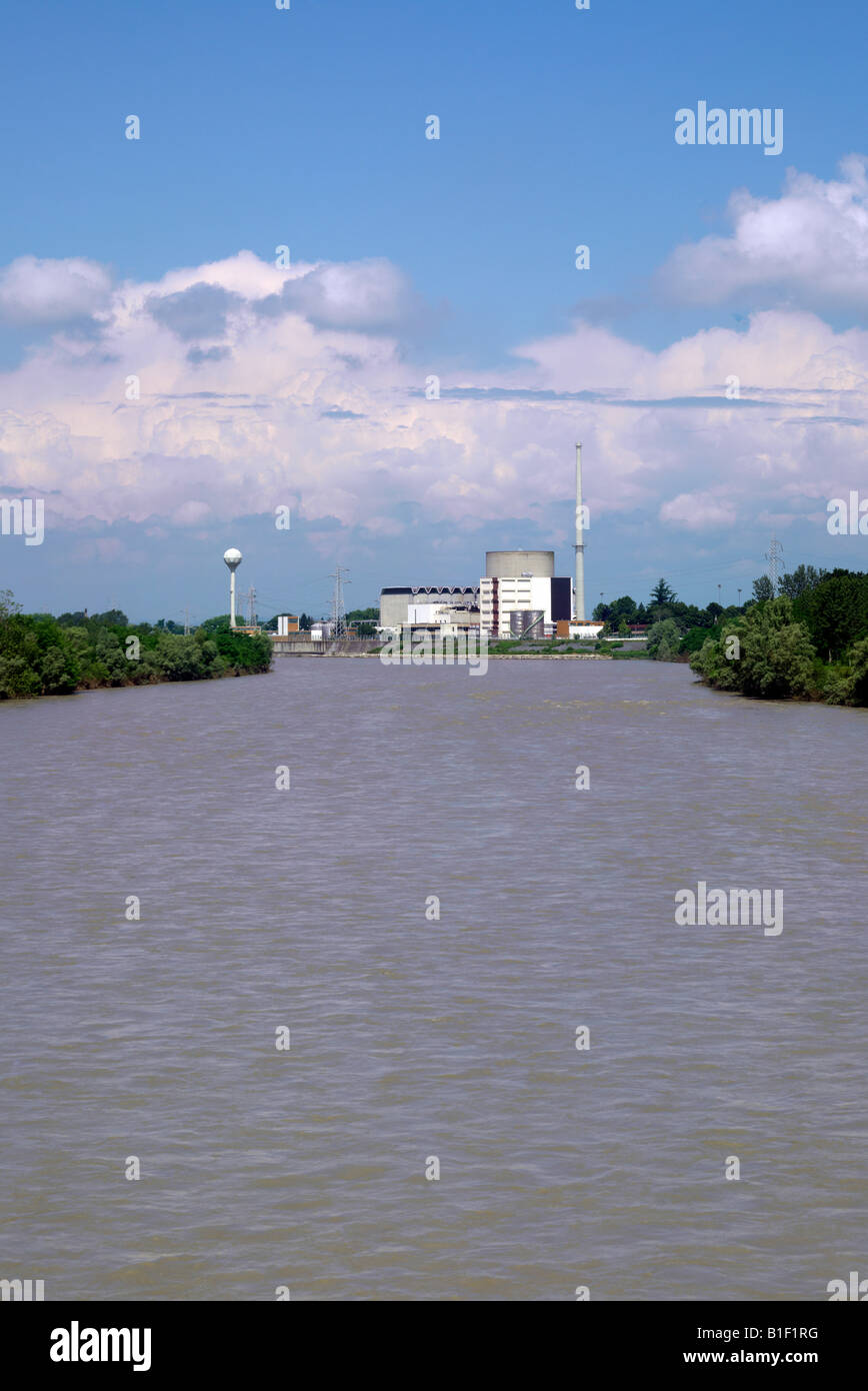Italy, Piedmont, Trino Vercellese, Enrico Fermi Nuclear Power Plant ...