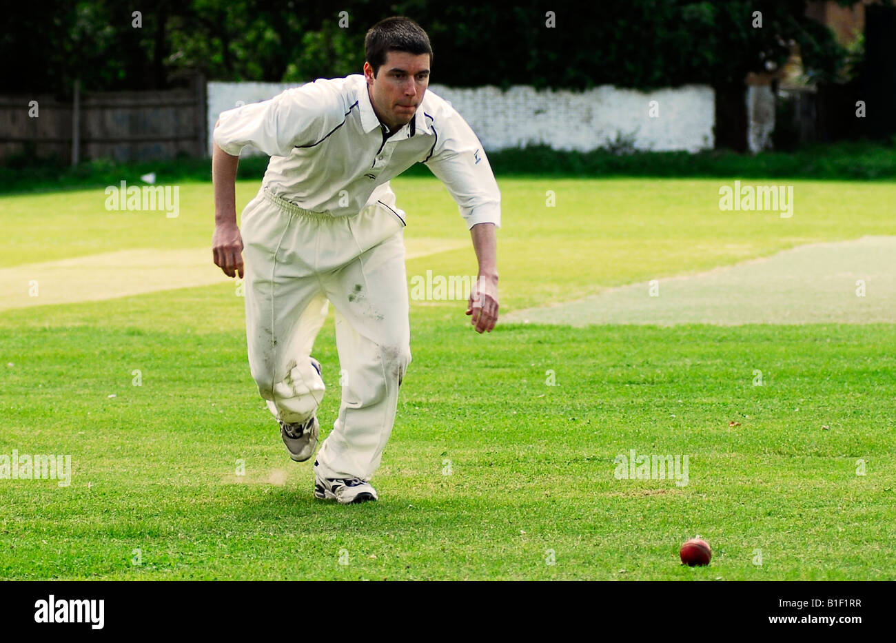 Cricket ball boundary hi-res stock photography and images - Alamy