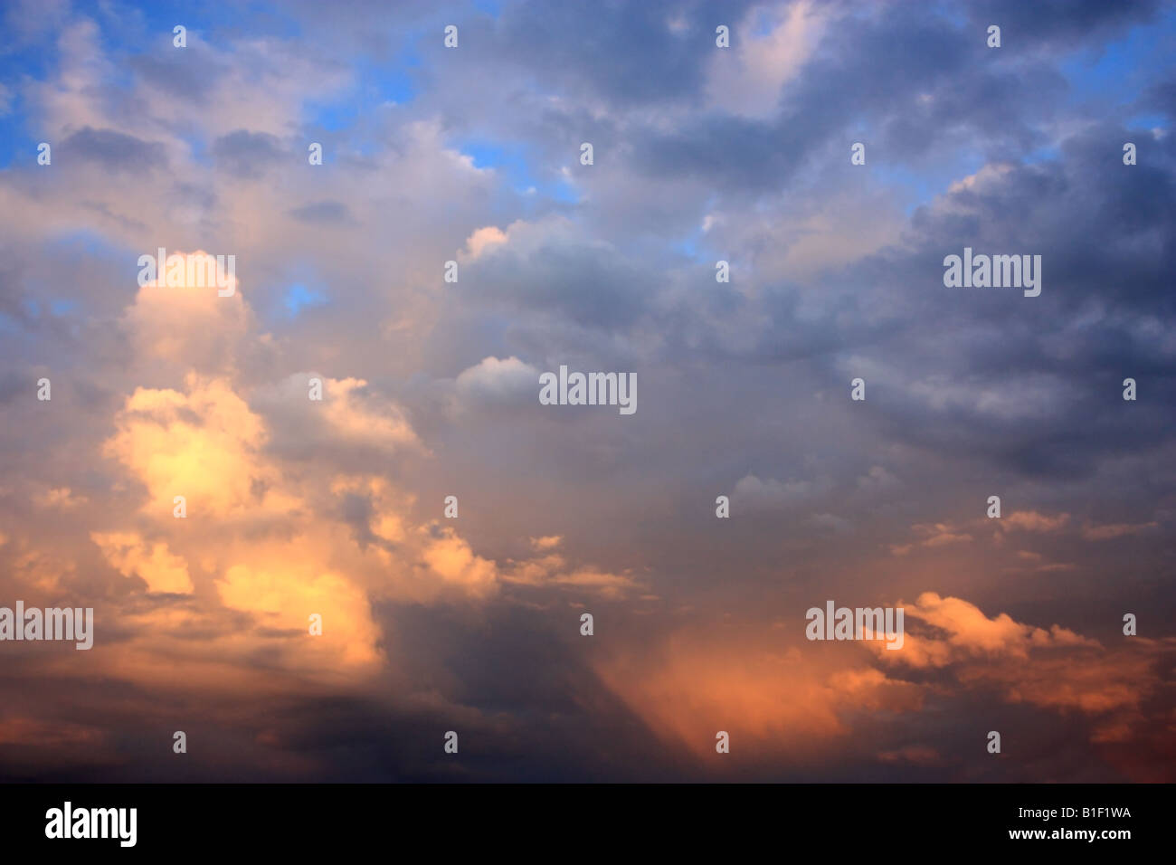An angry sky nearing dusk over farmland "North Norfolk" UK Stock Photo ...