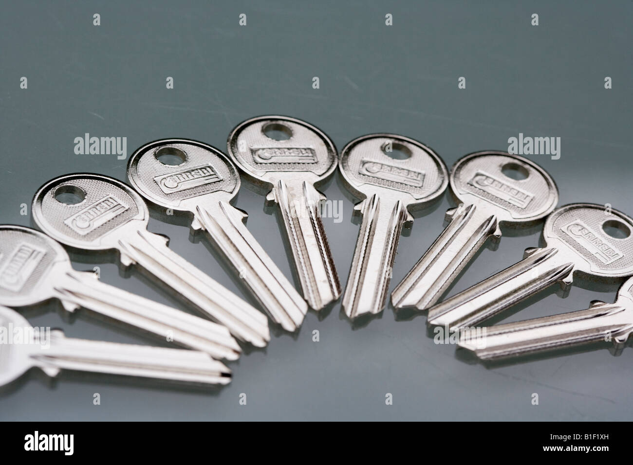 Mix of cylinder yale, and union key blanks, uncut, keys key symbol of ...