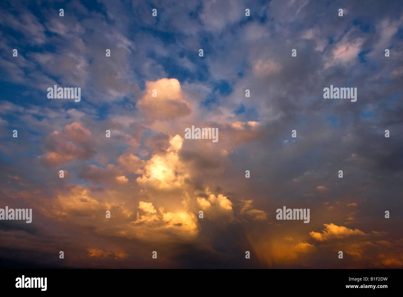 An angry sky nearing dusk over farmland "North Norfolk" UK Stock Photo ...