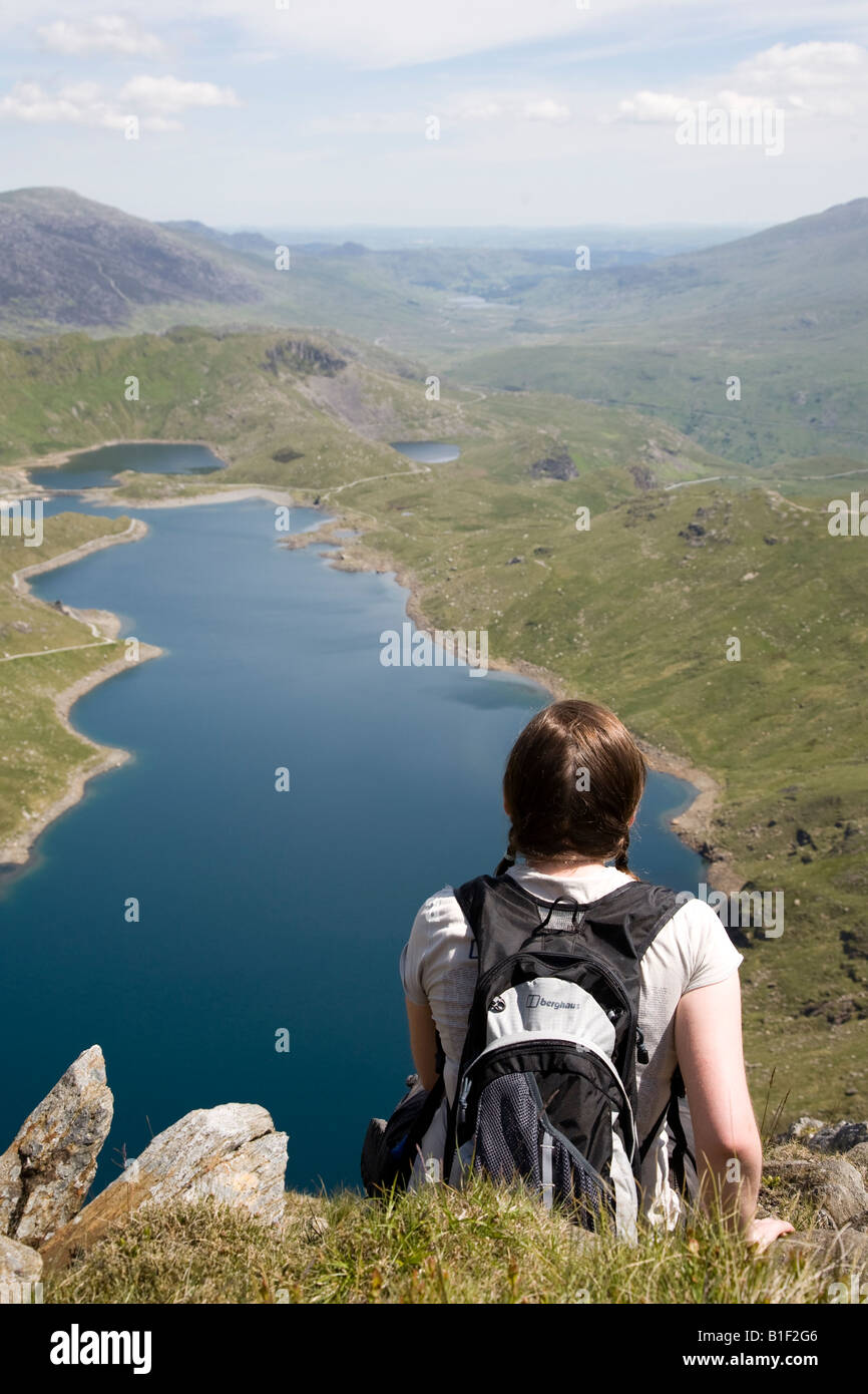 Watkins path to Snowdon Wales Stock Photo - Alamy