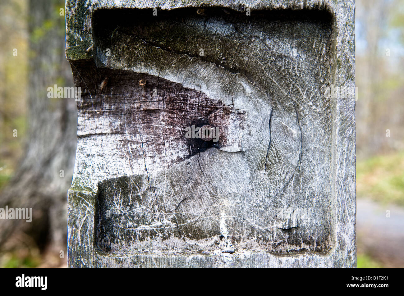 Old wooden post rusted hi-res stock photography and images - Alamy